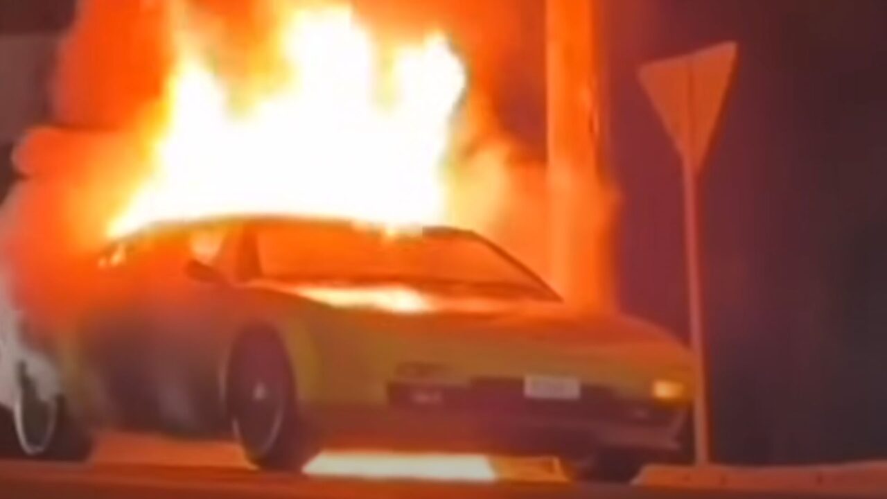 Rare Lamborghini Destroyed by Fire During Test Drive in Australia ...