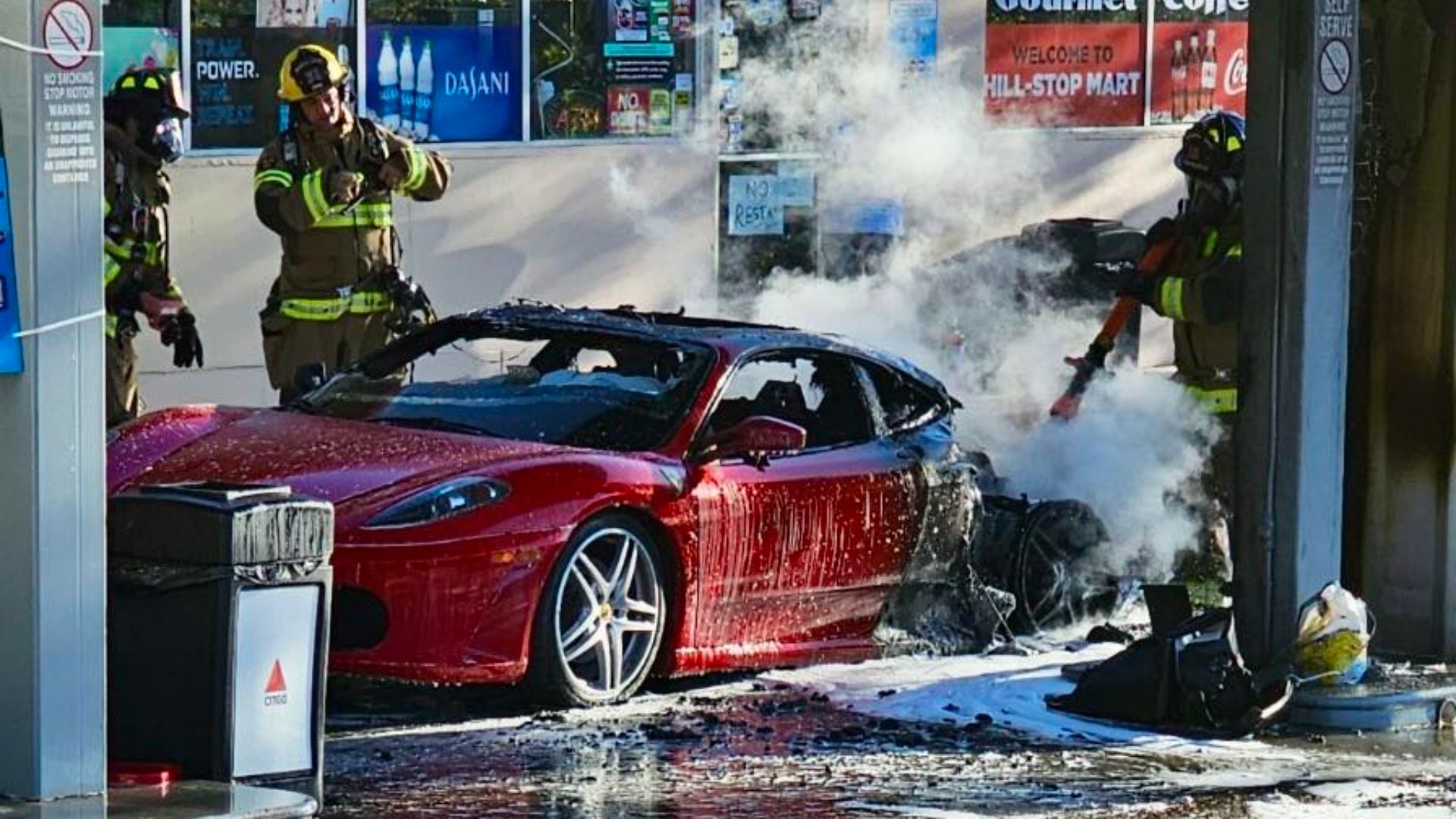 Ferrari F430 Destroyed in Fiery Gas Station Incident in Tennessee ...
