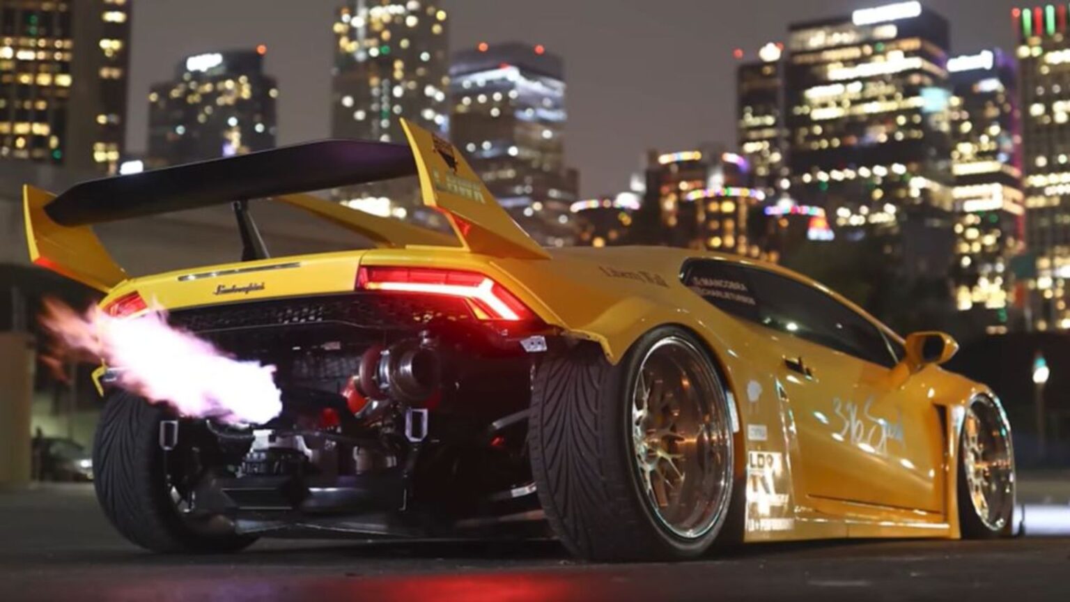 Liberty Walk Twin-Turbo Lamborghini Huracán Breathes Fire in Florida ...