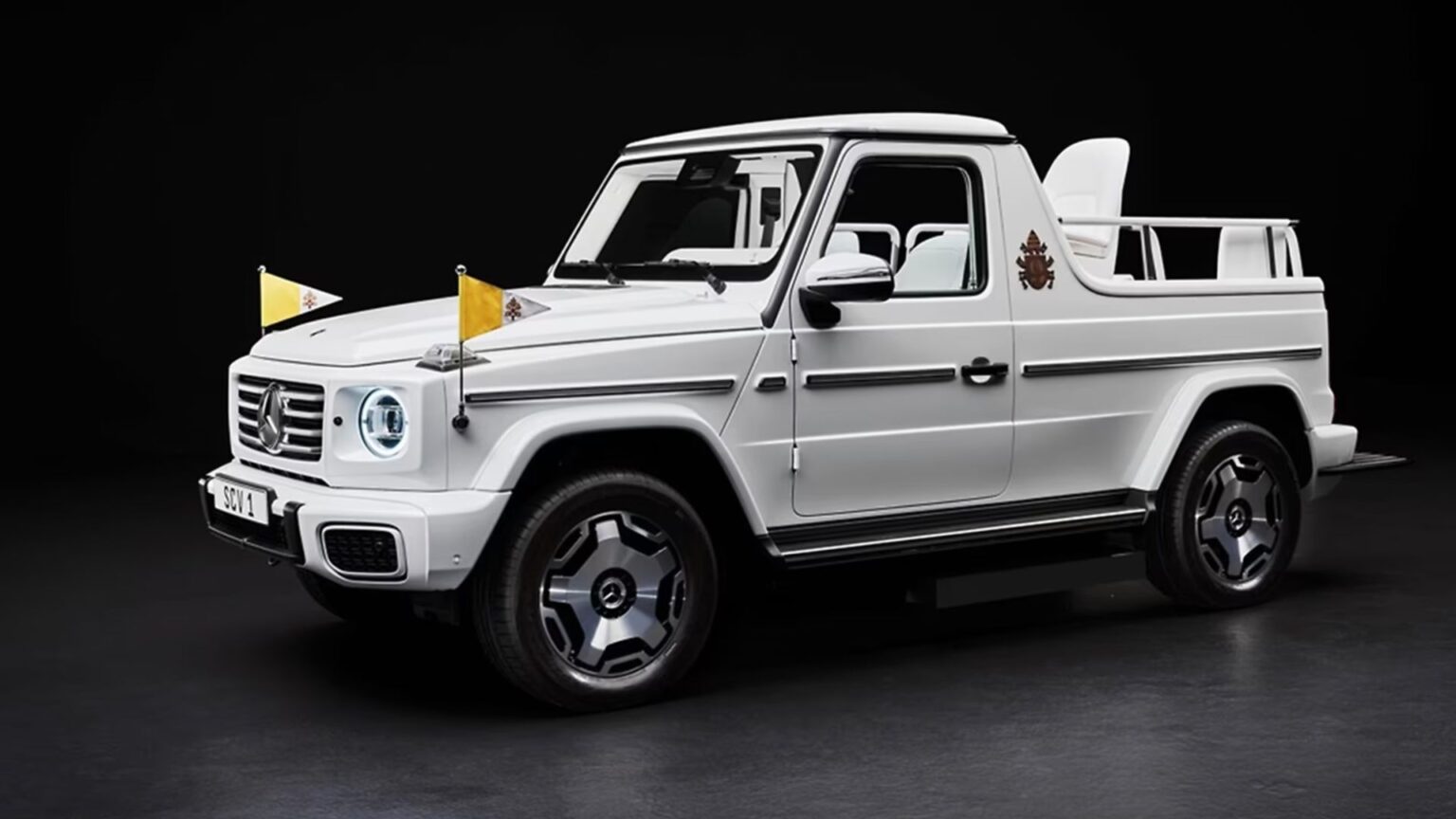 Mercedes-Benz Unveils First All-Electric Popemobile for Pope Francis ...