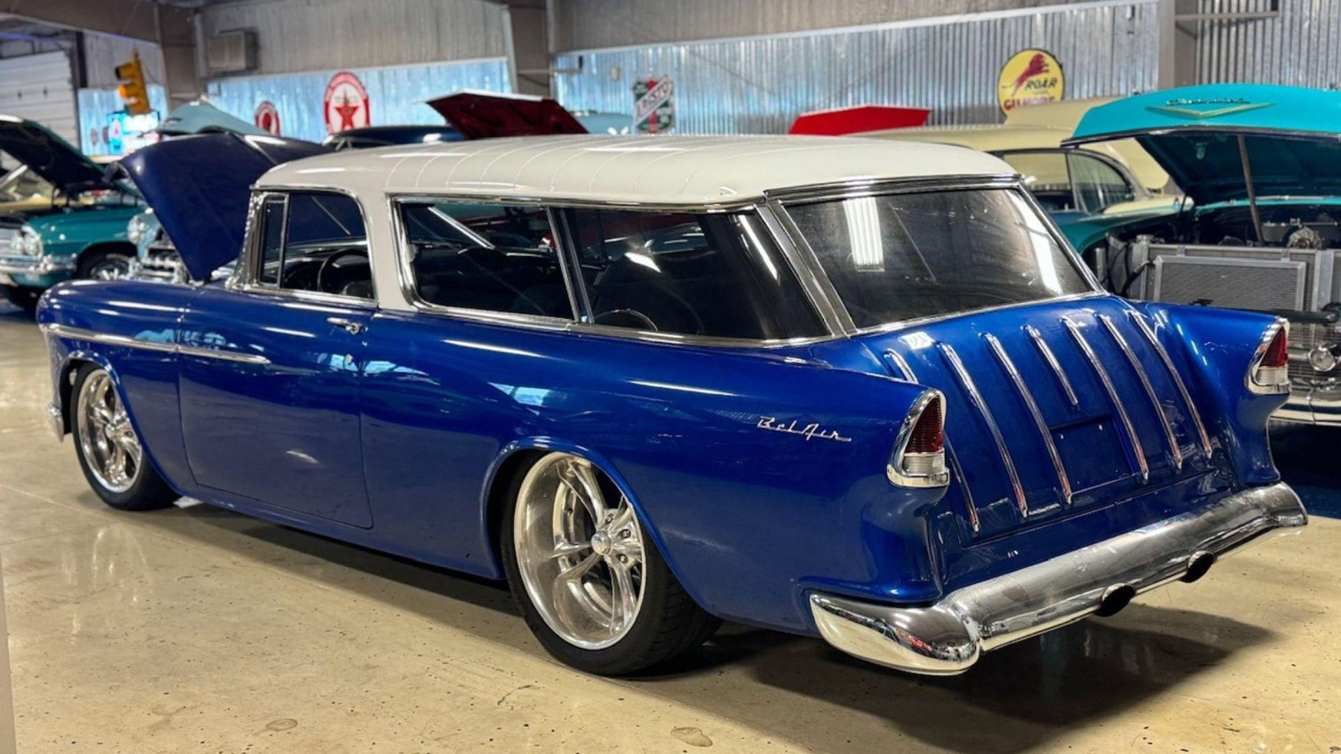 Show-Stopping Custom 1955 Chevy Nomad with 677-HP Performance at ...