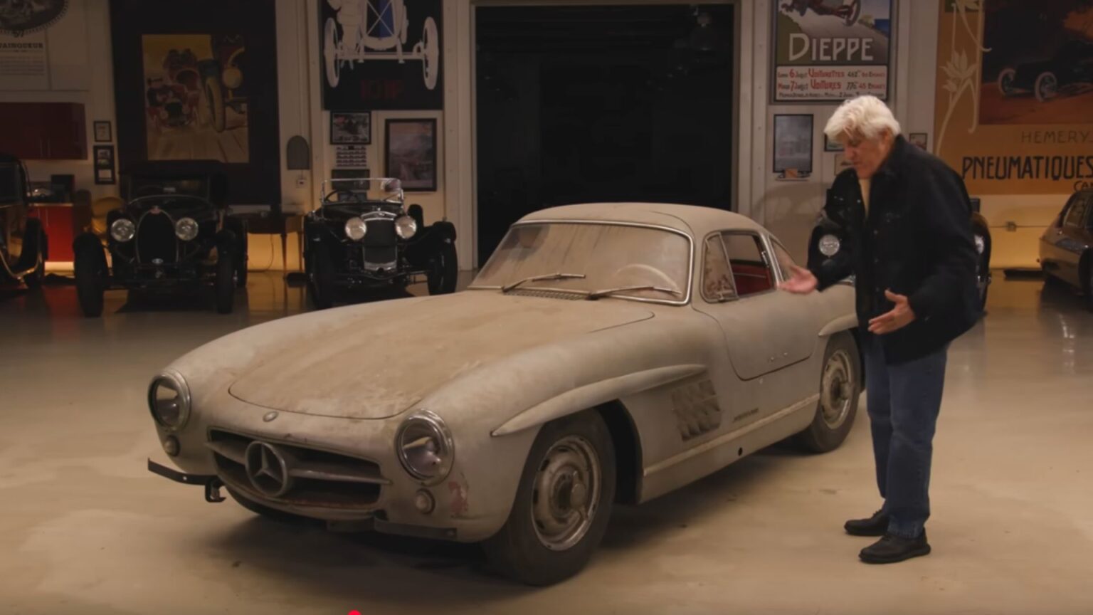 Jay Leno Unveils Ultra-Rare 1956 Mercedes Alloy Gullwing Worth $10 ...