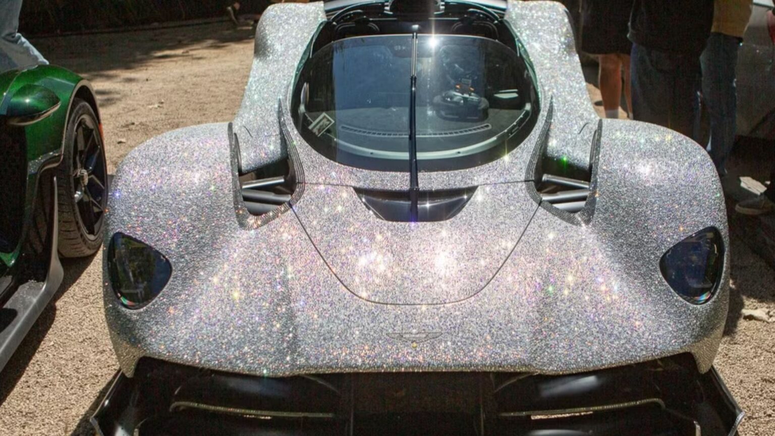 Crystal-Covered Aston Martin Valkyrie Turns Heads at Monterey Car Week ...