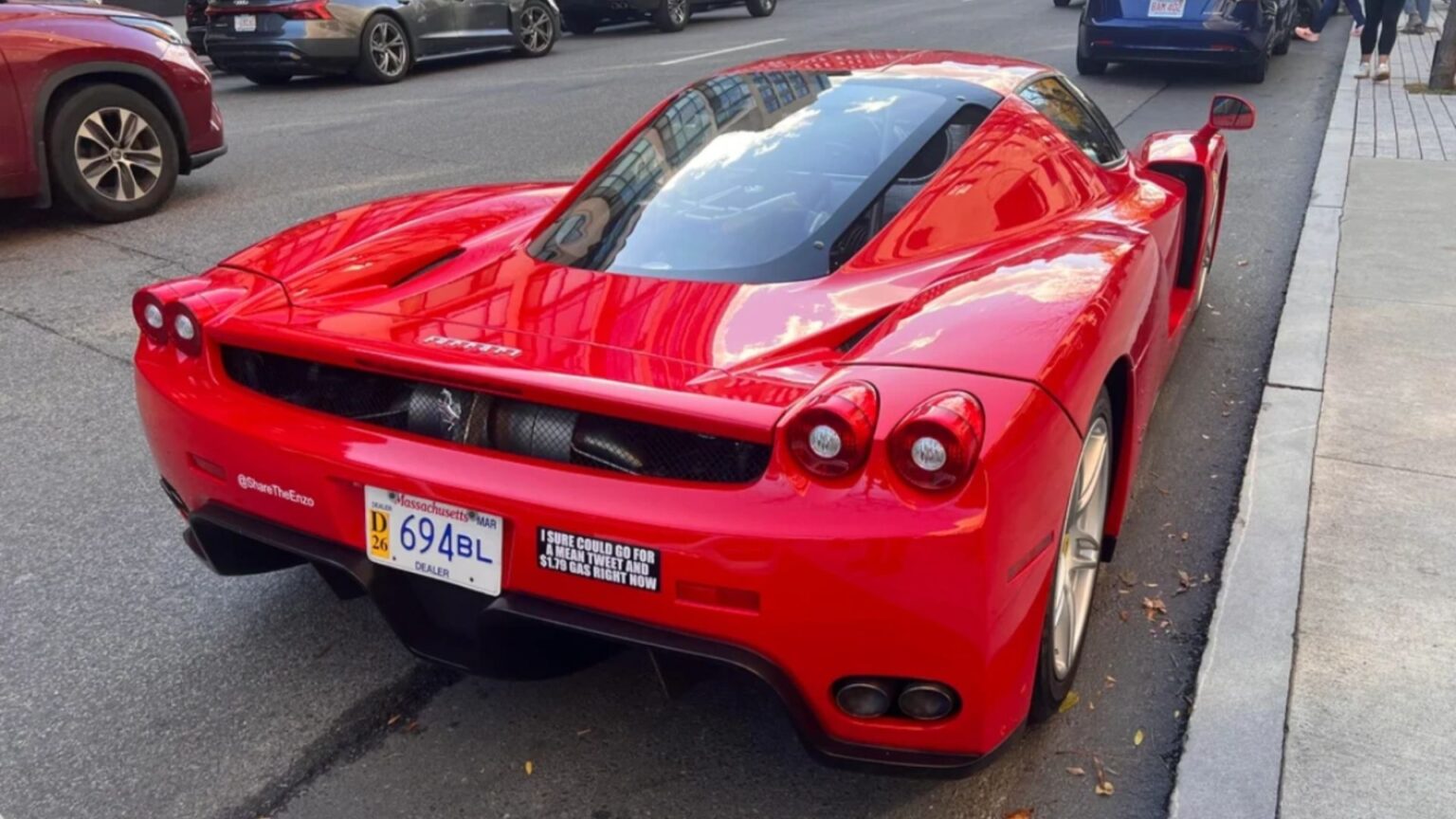 Ferrari Enzo Turns Heads on Boston Street With Unexpected Bumper ...