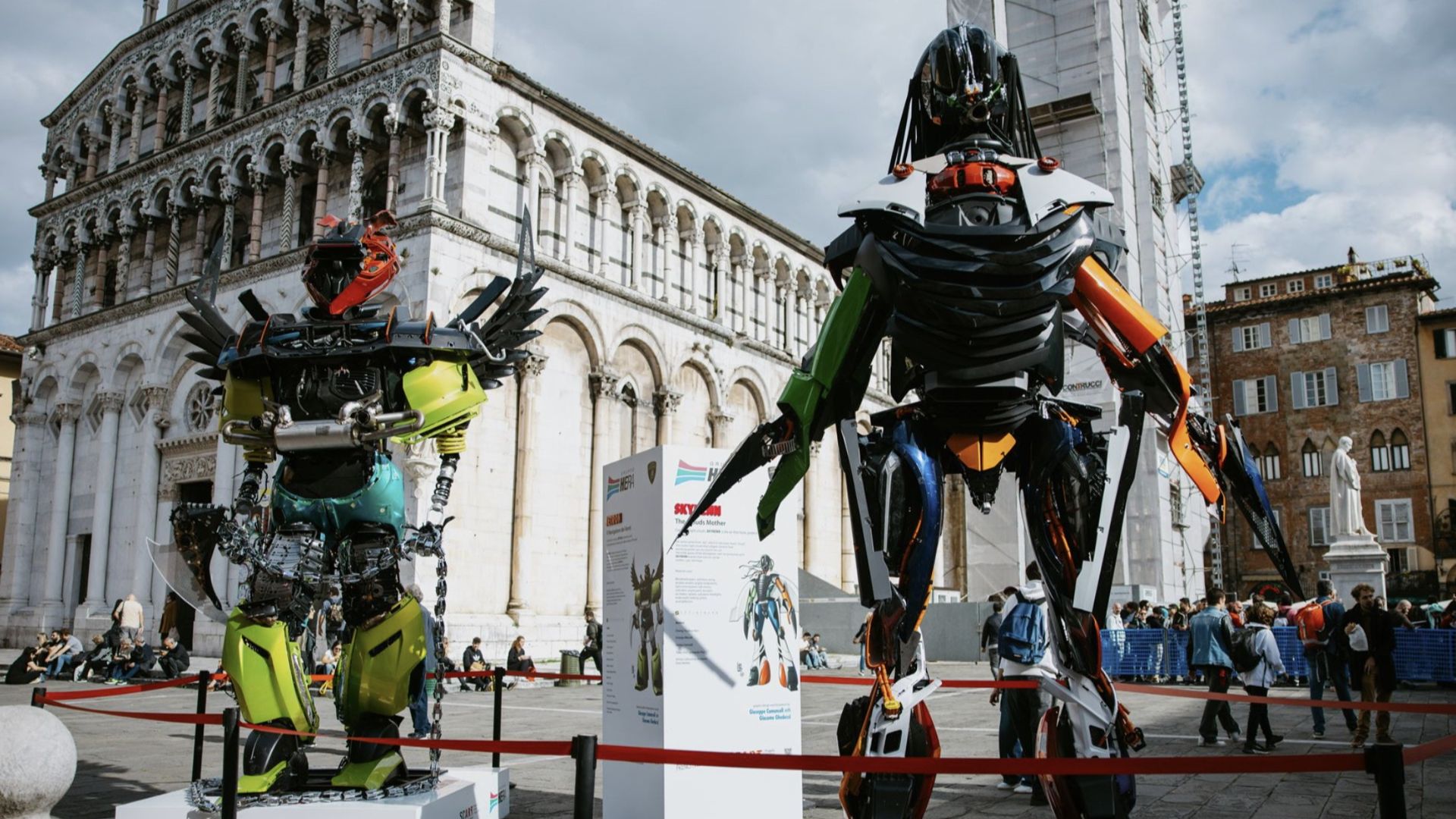Lamborghini Builds Giant Robots From Factory Waste to Promote Recycling ...