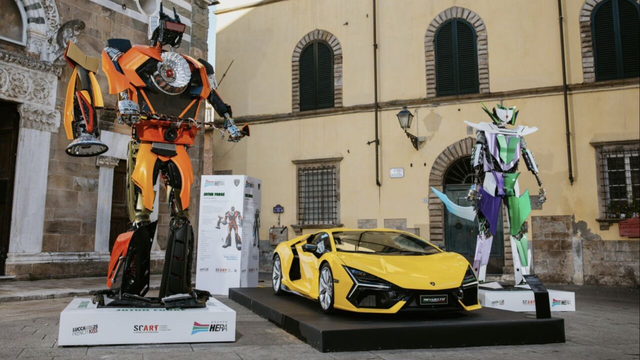 Lamborghini Builds Giant Robots From Factory Waste to Promote Recycling ...