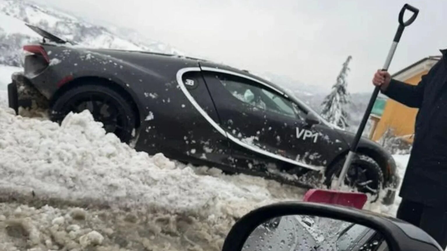 Bugatti Tourbillon Prototype Gets Buried In Snow - Modern Car Collector